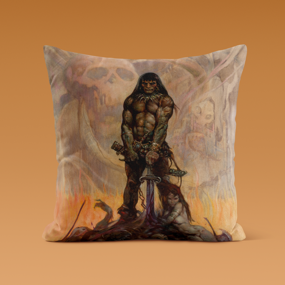Official Frank Frazetta Pillows and Blankets – Frazetta Art Museum