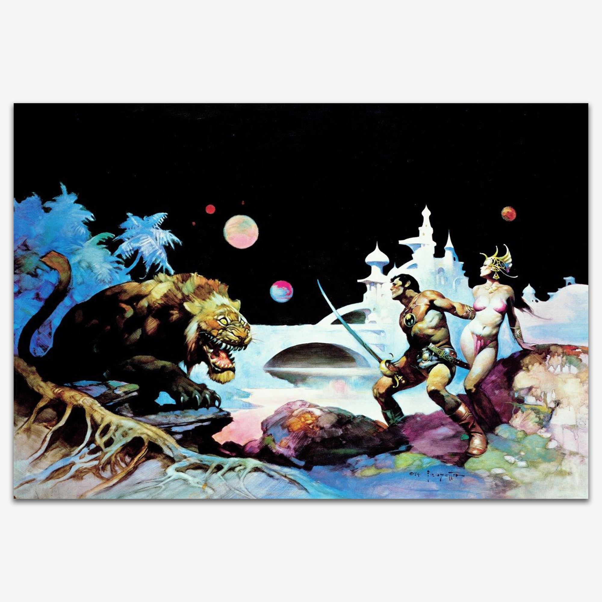 Vintage Print 56- Thuvia, Maid of Mars – Frazetta Art Museum